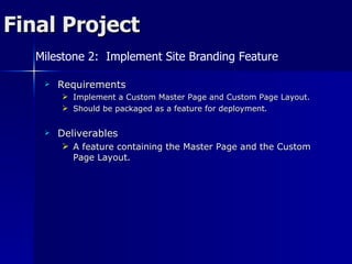 SharePoint Final Project | PPT