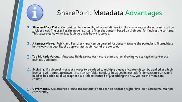SharePoint Folders & Metadata | PPT