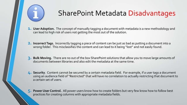 SharePoint Folders & Metadata | PPT