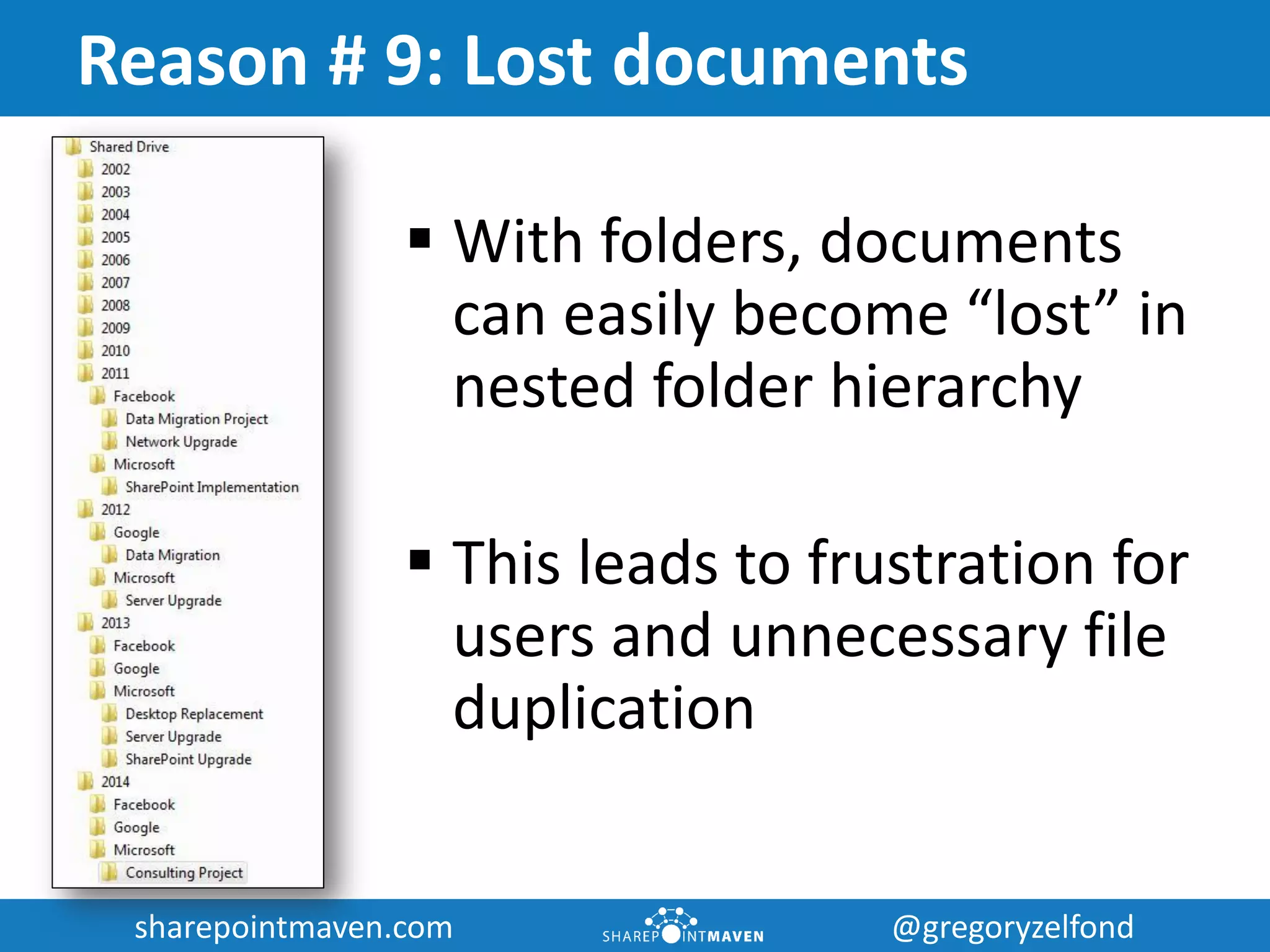 SharePoint Folders vs. Metadata | PPT