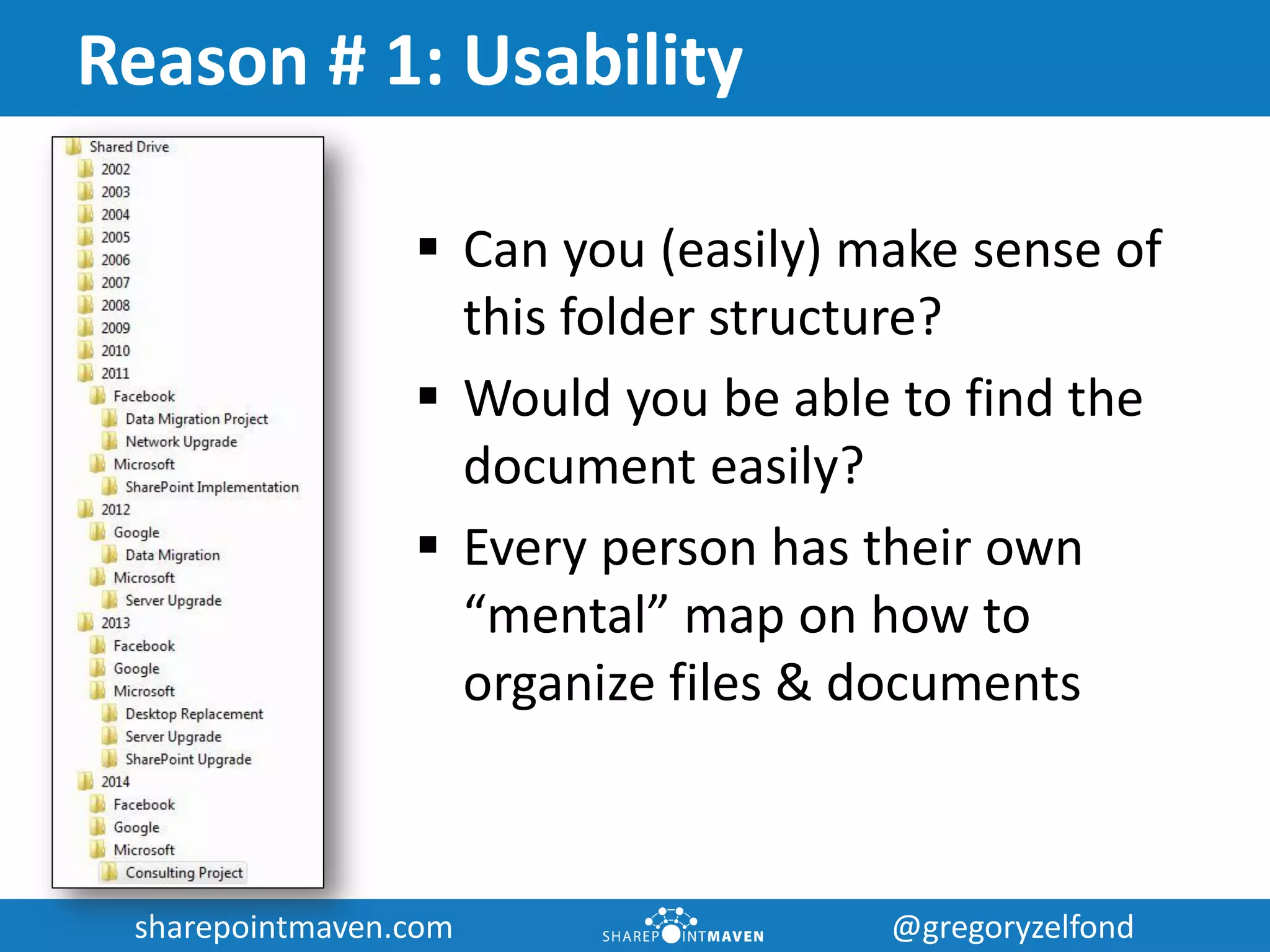 SharePoint Folders vs. Metadata | PPT