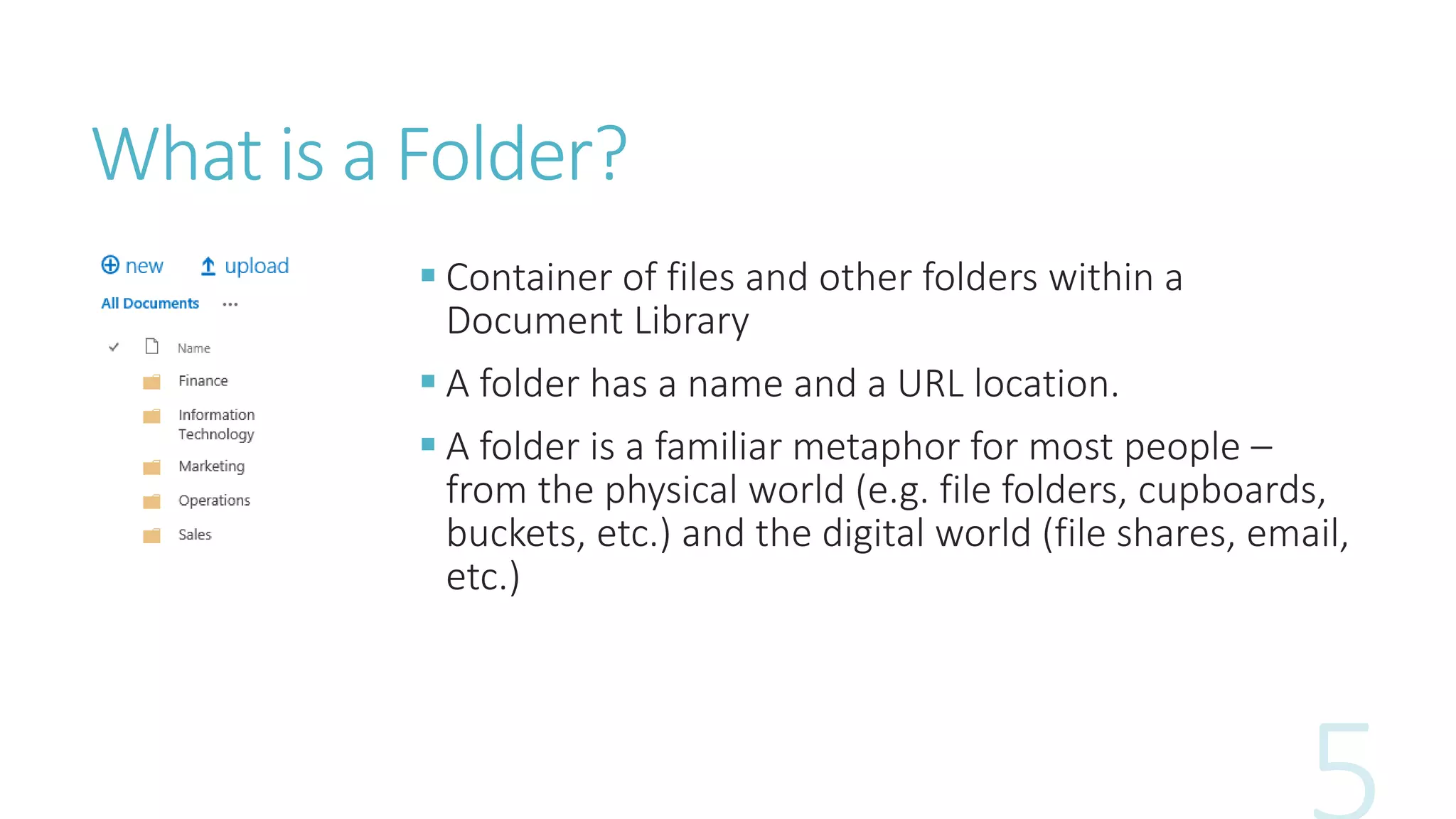 SharePoint Folders vs. Metadata Best Practices | PPT