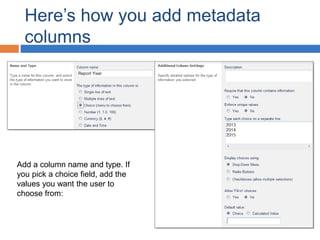SharePoint Folders: Folders vs. Metadata | PPTX