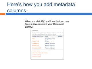 SharePoint Folders: Folders vs. Metadata | PPTX