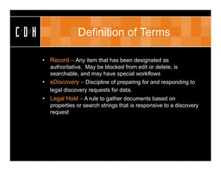 SharePoint for Records Management | PDF