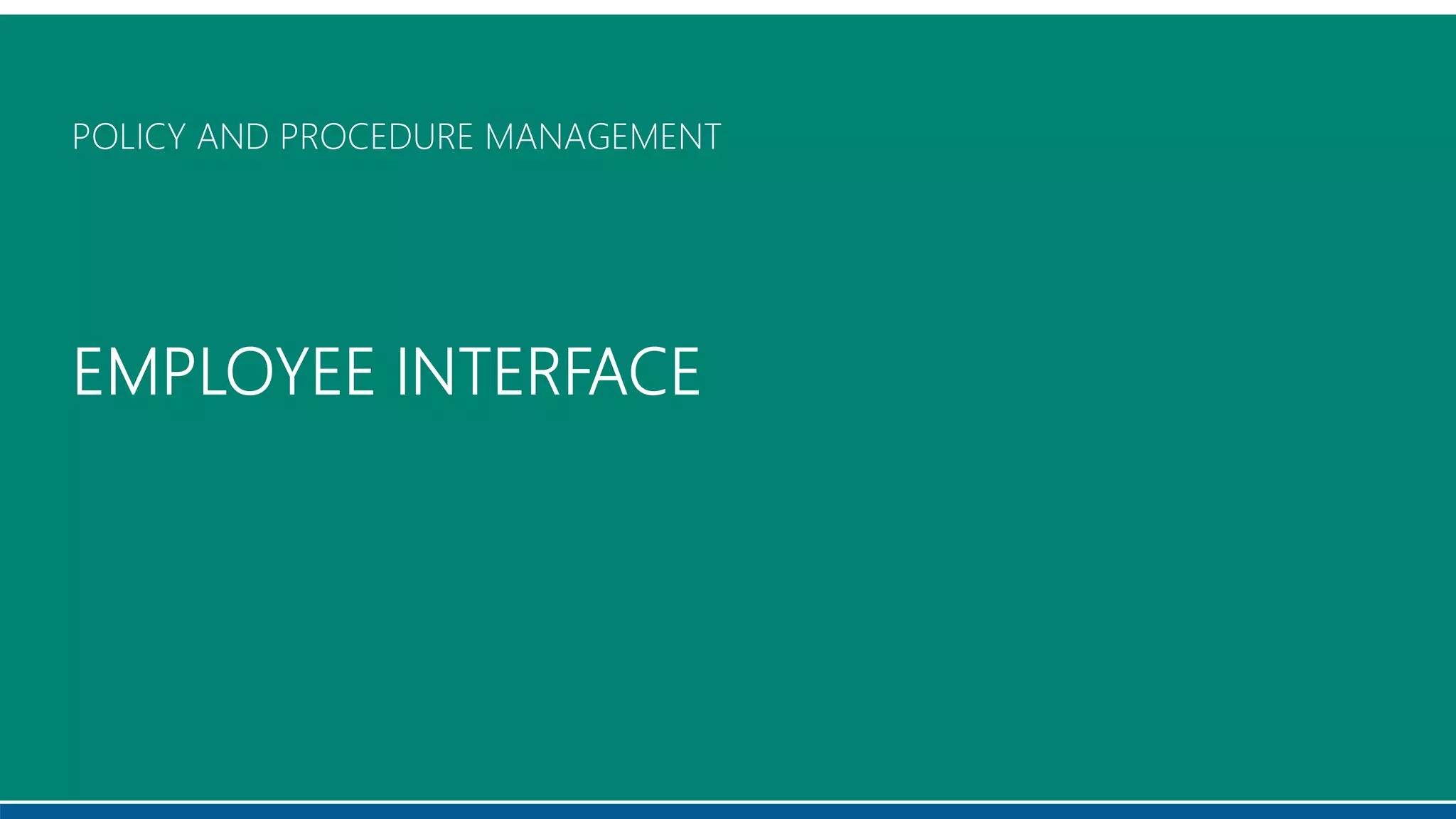 Managing Policies and Procedures with SharePoint 2013 | PPT