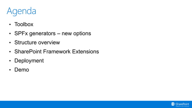 Sharepoint Framework Introduction To Spfx Extensions Ppt