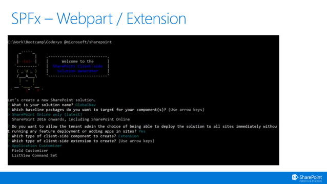 SharePoint framework - Introduction to SPFx Extensions | PPT SharePoint framework - Introduction to SPFx Extensions | PPT