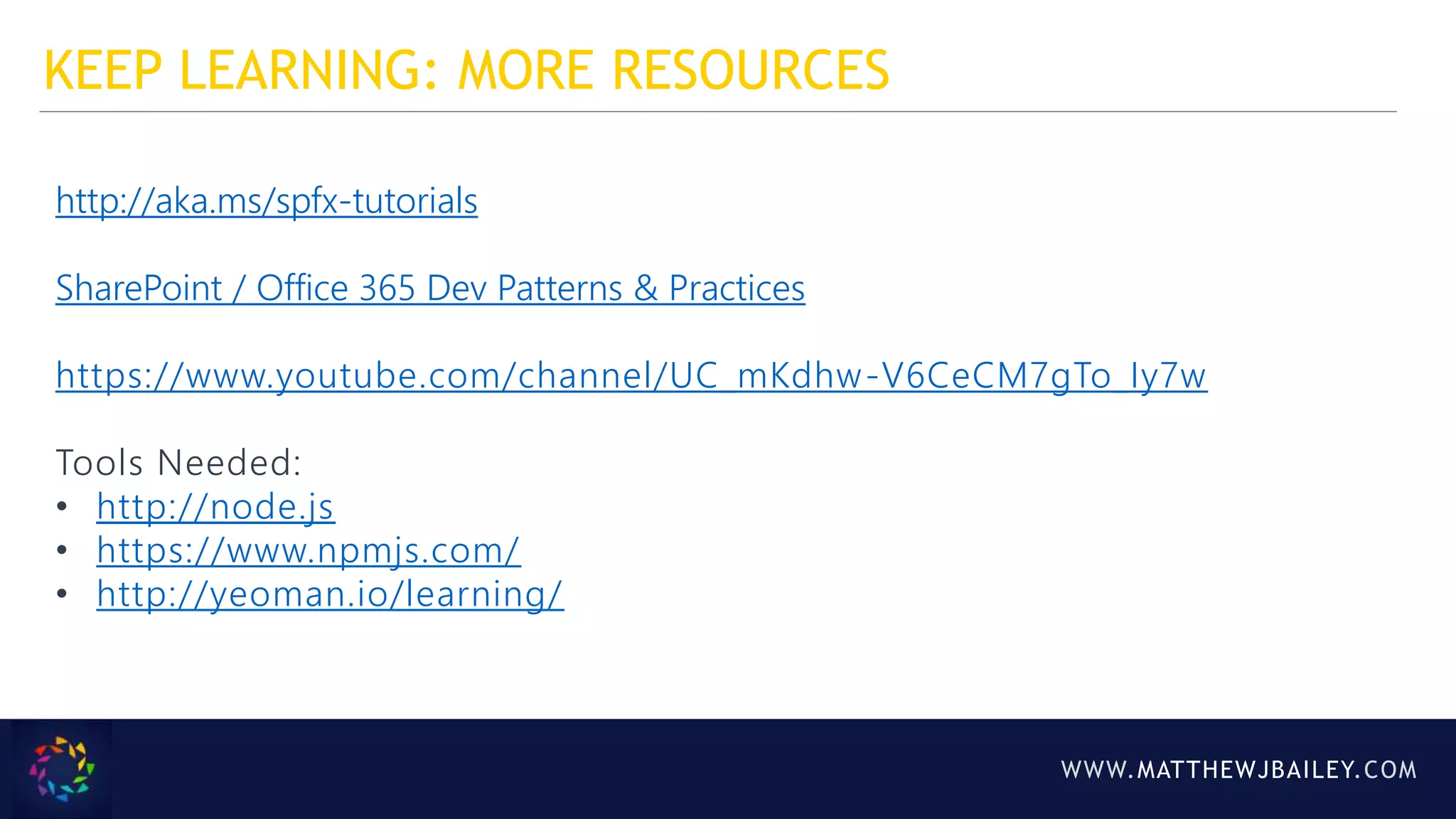 SharePoint Framework 101 (SPFx) | PPT