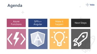 SharePoint Saturday Utah 2018 - SharePoint Framework, Angular and Azure Functions | PPTX | Web ...