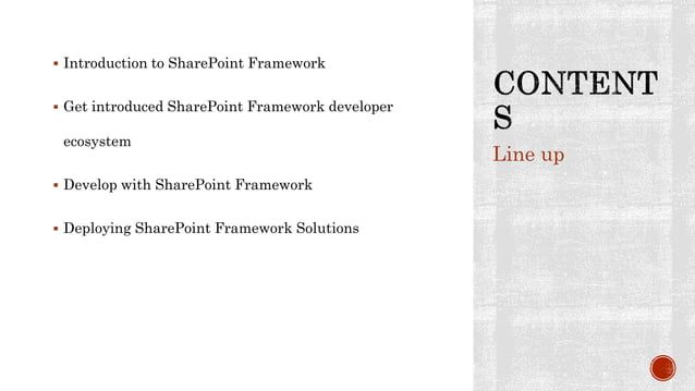 SharePoint Framework -The future of SharePoint/ Office 365 developer ...
