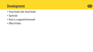 SharePoint Framework, React, and Office UI Fabric spc adriatics 2016 | PPT