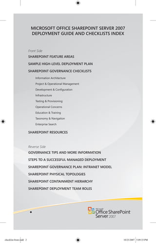 Sharepoint Governance | PDF