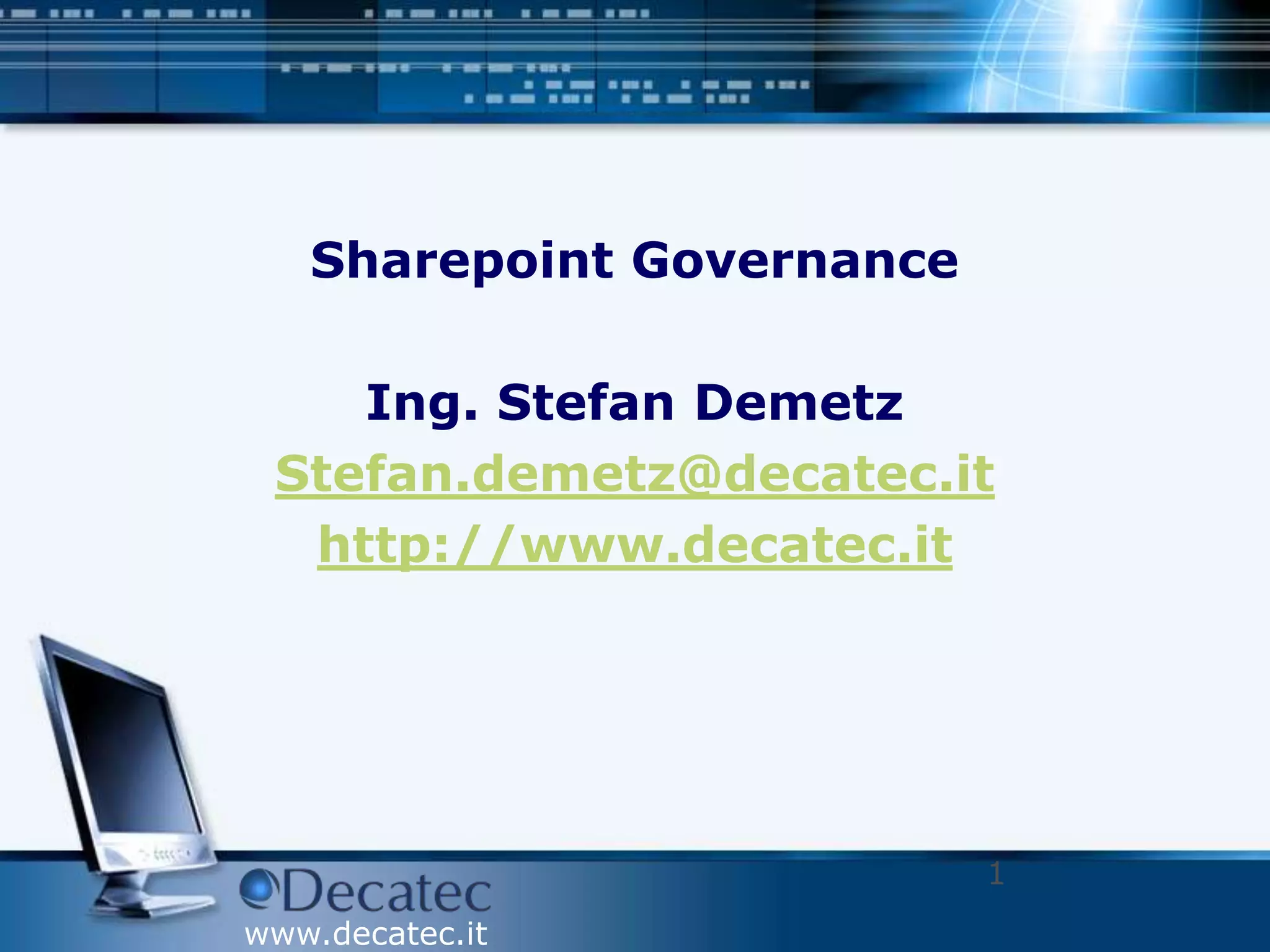 Sharepoint governance | PPT