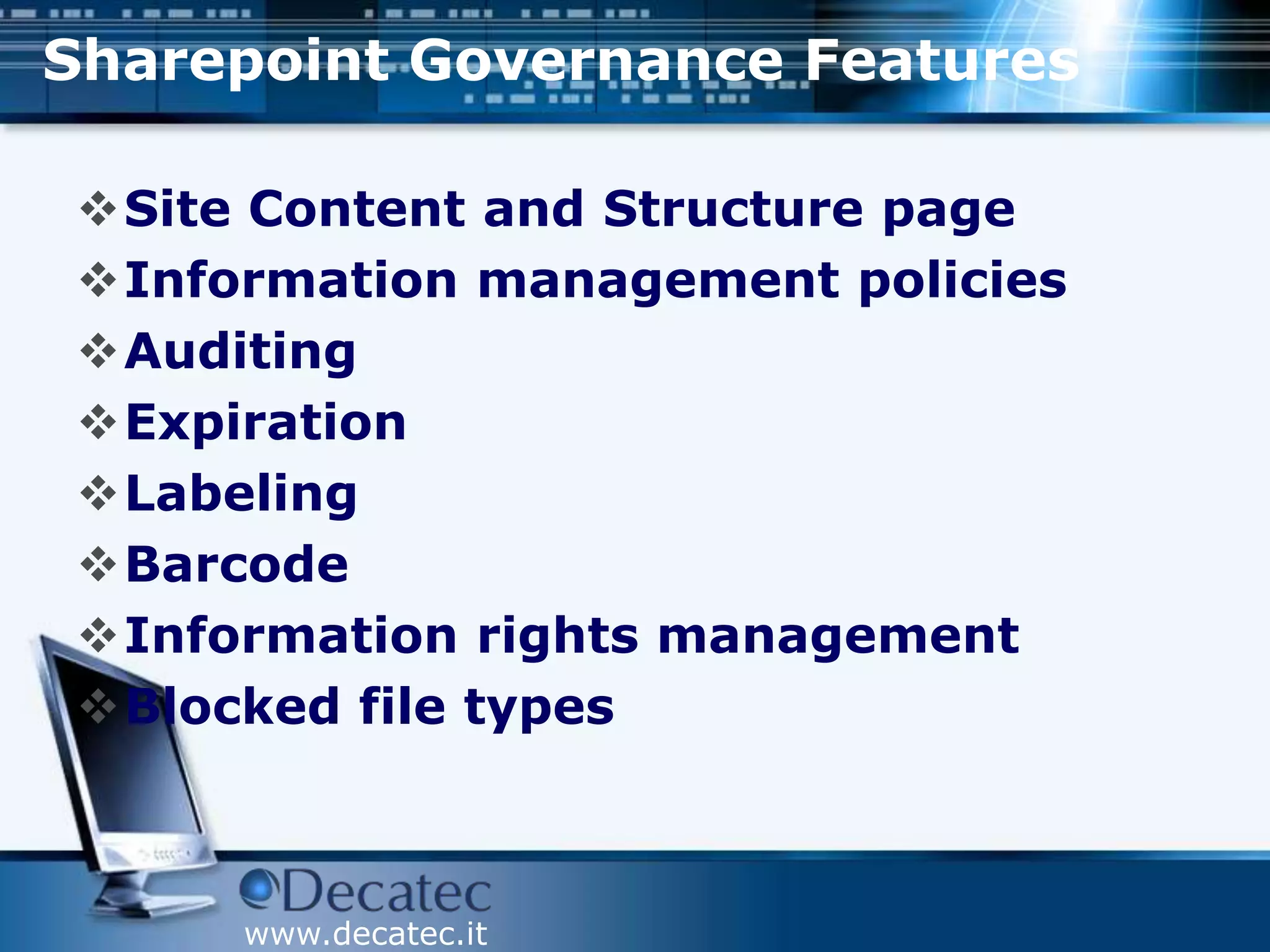 Sharepoint governance | PPT