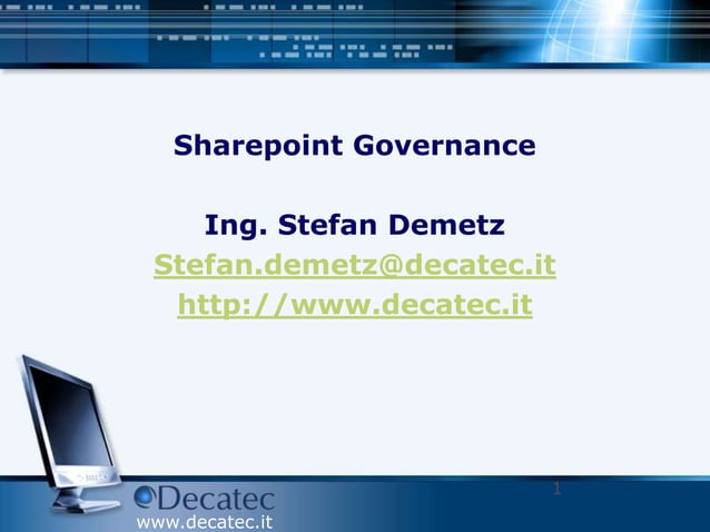 Sharepoint governance | PPT