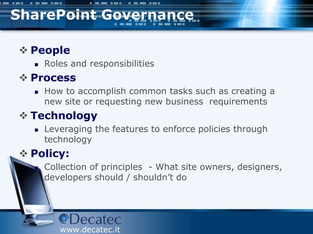 Sharepoint governance | PPT