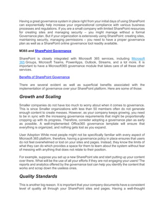 Guide to SharePoint Governance: An Overview | PDF