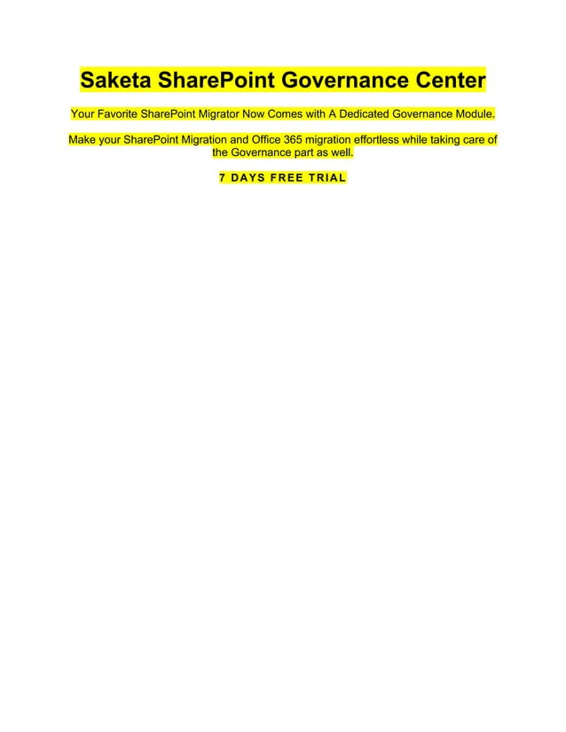 Guide to SharePoint Governance: An Overview | PDF