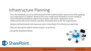 Sharepoint implementation quick points to grasp | PPT