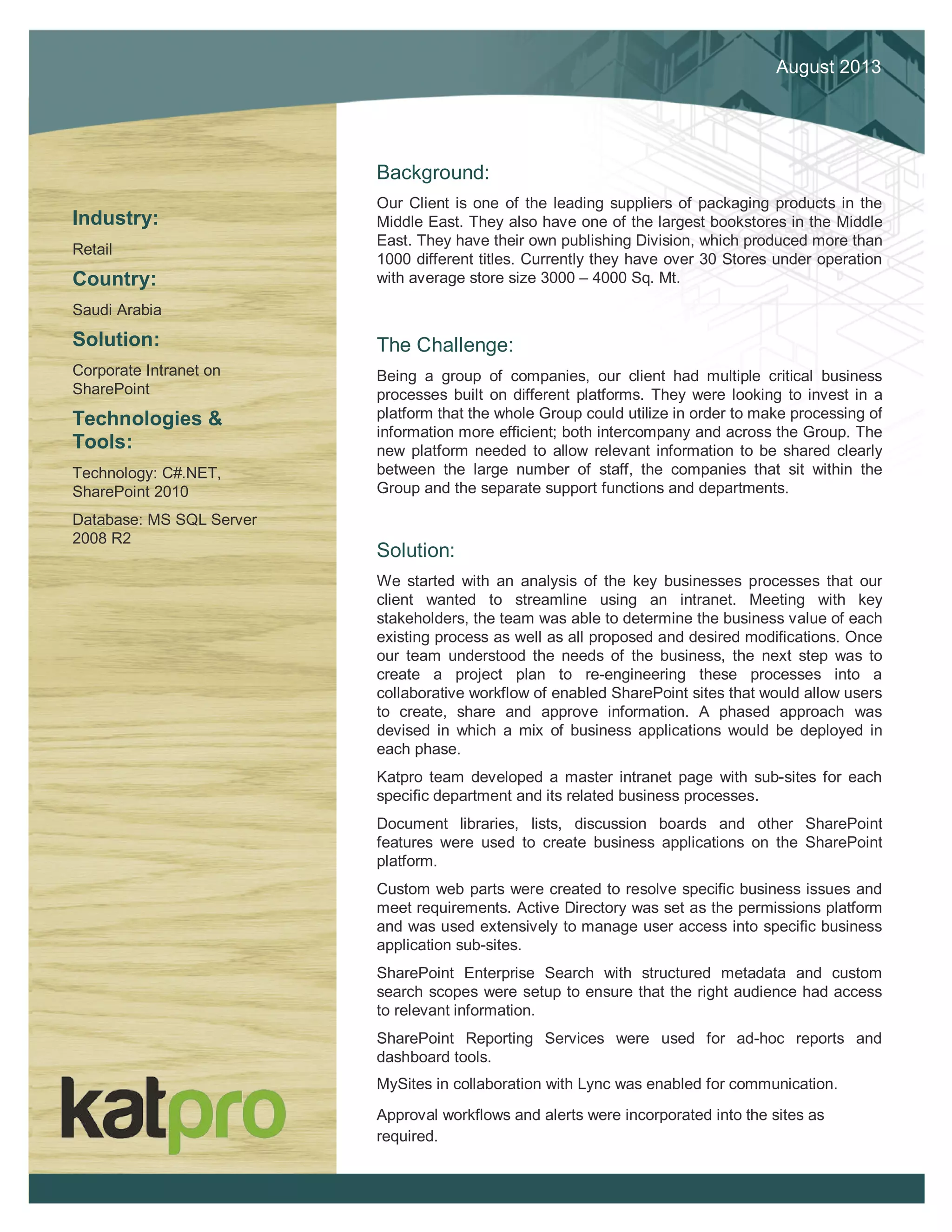 Sharepoint intranet | PDF