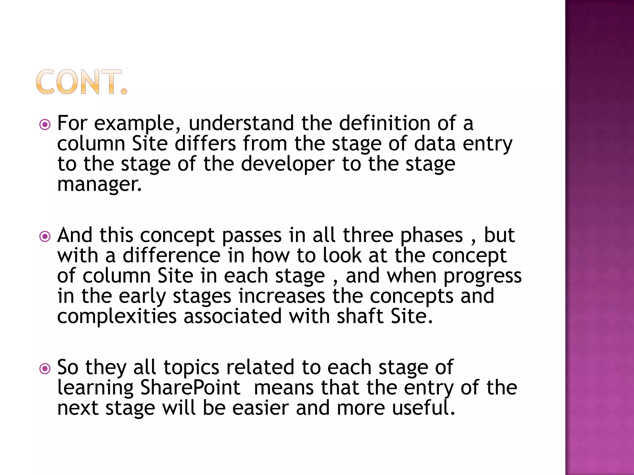 Sharepoint introduction | PPTX | Internet for Beginners | Internet