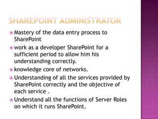 Sharepoint introduction | PPTX | Internet for Beginners | Internet