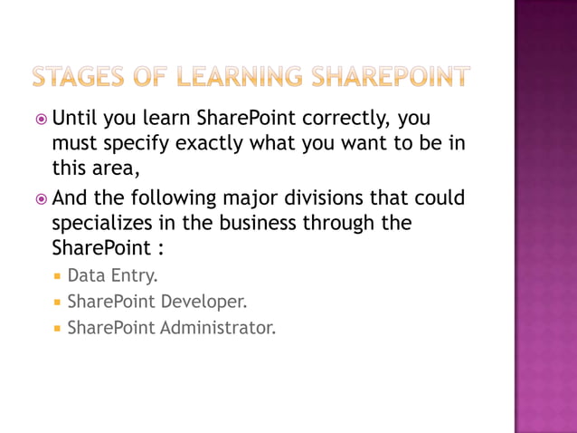 Sharepoint introduction | PPTX | Internet for Beginners | Internet