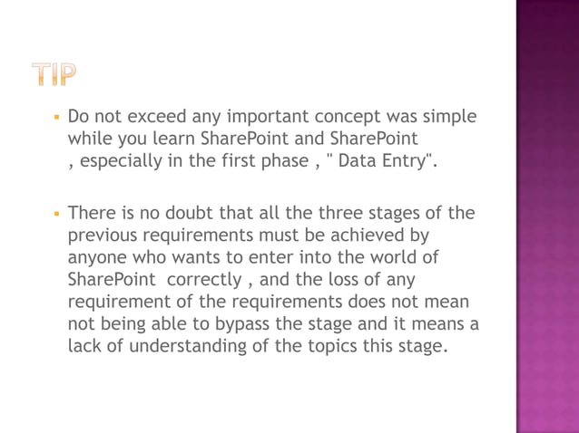 Sharepoint introduction | PPTX | Internet for Beginners | Internet