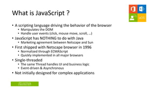 SharePoint and javascript – modern development | PPT