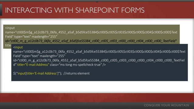 The SharePoint & jQuery Guide - Updated 1/14/14 | PPT