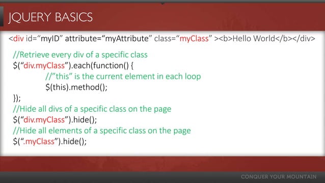 (Updated) SharePoint & jQuery Guide | PPT