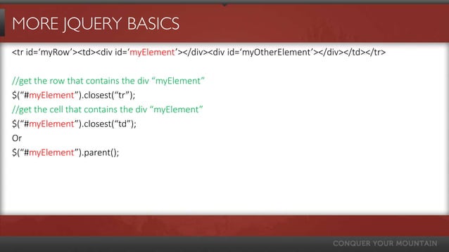 (Updated) SharePoint & jQuery Guide | PPT