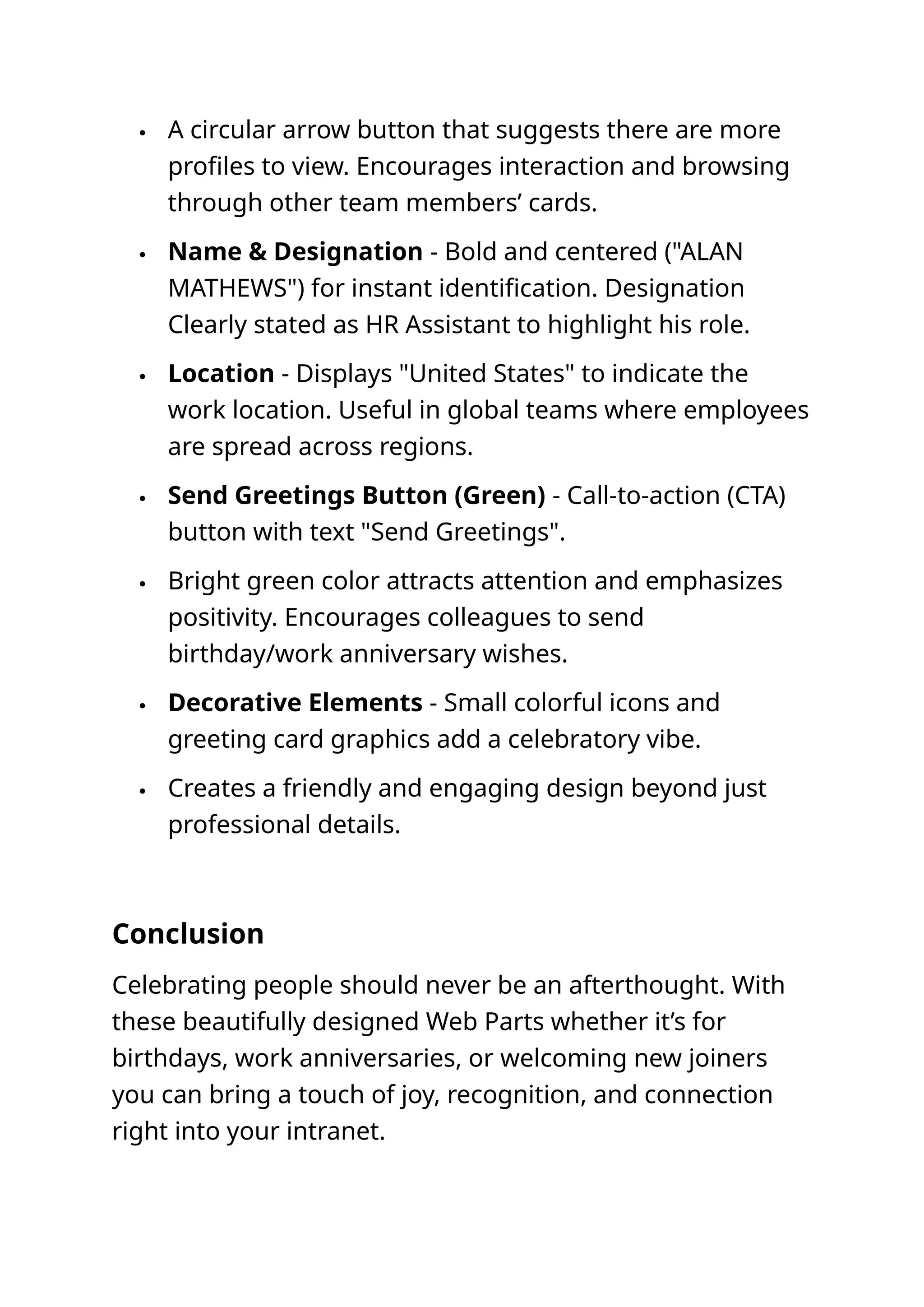 Employee Recognition Made Easy: SharePoint Celebration Web Parts | DOCX