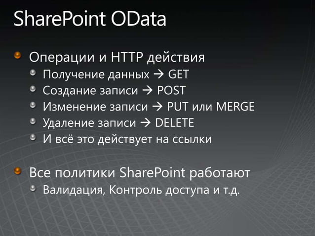 Sharepoint Linq Odata Ppt 