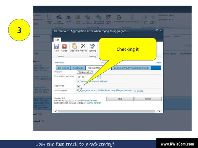 KWizCom SharePoint list custom actions feature product overview | PPTX | Technology & Computing
