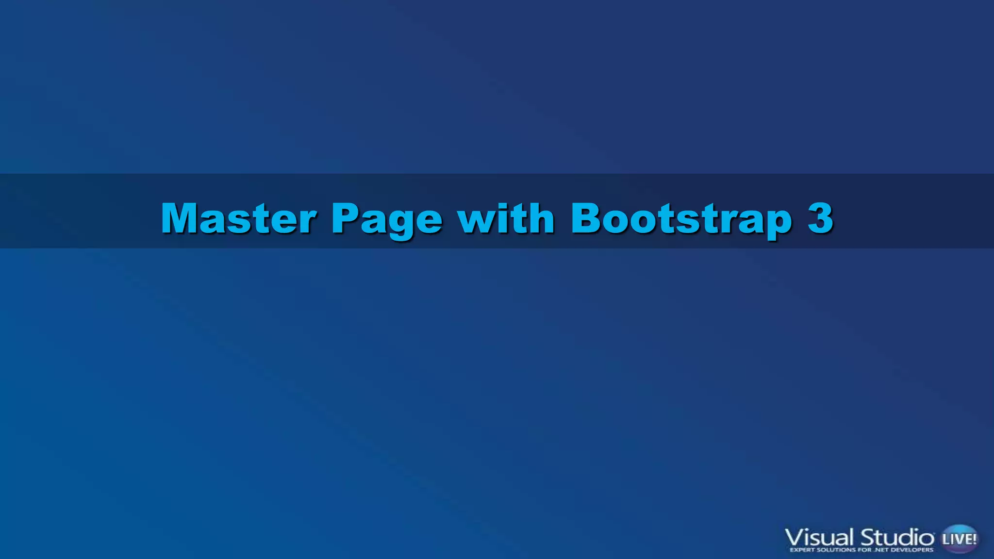 How to Improve the SharePoint UI Using Bootstrap 3 | PPT