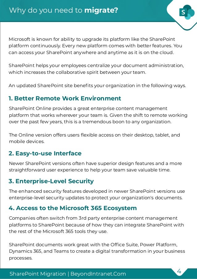SharePoint Migration Guide | PDF