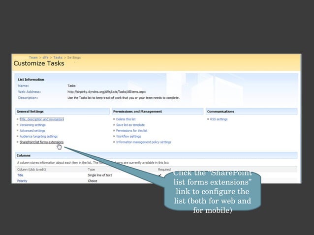 Sharepoint mobile version v2 | PPT | Operating Systems | Computer Software and Applications