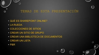 Sharepoint online - Introducción | PPTX