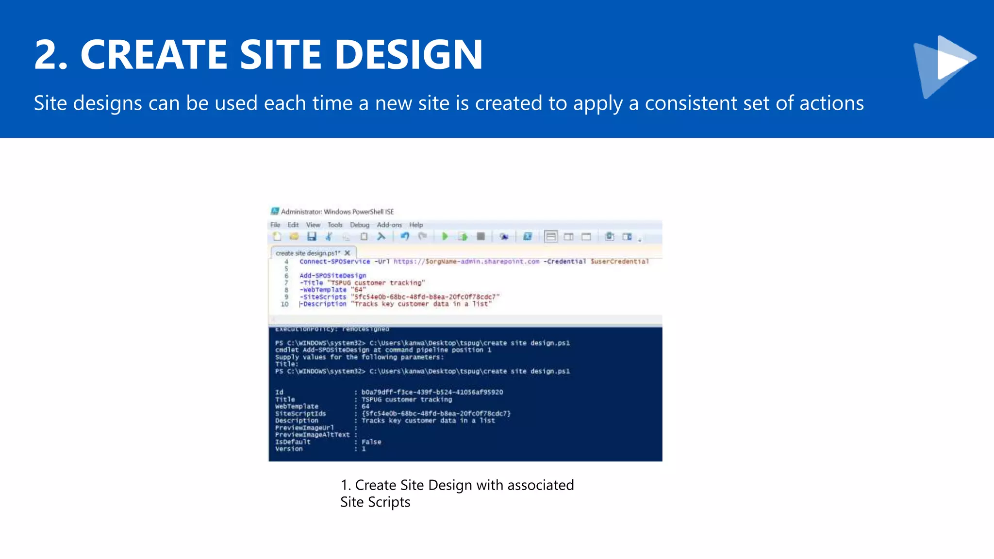 SharePoint Online Site Design and Site Scripts: The New Hotness #o365red | PPTX | Web ...