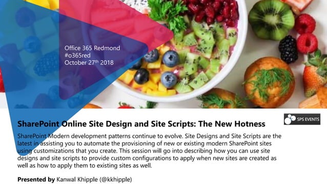SharePoint Online Site Design and Site Scripts: The New Hotness #o365red | PPT