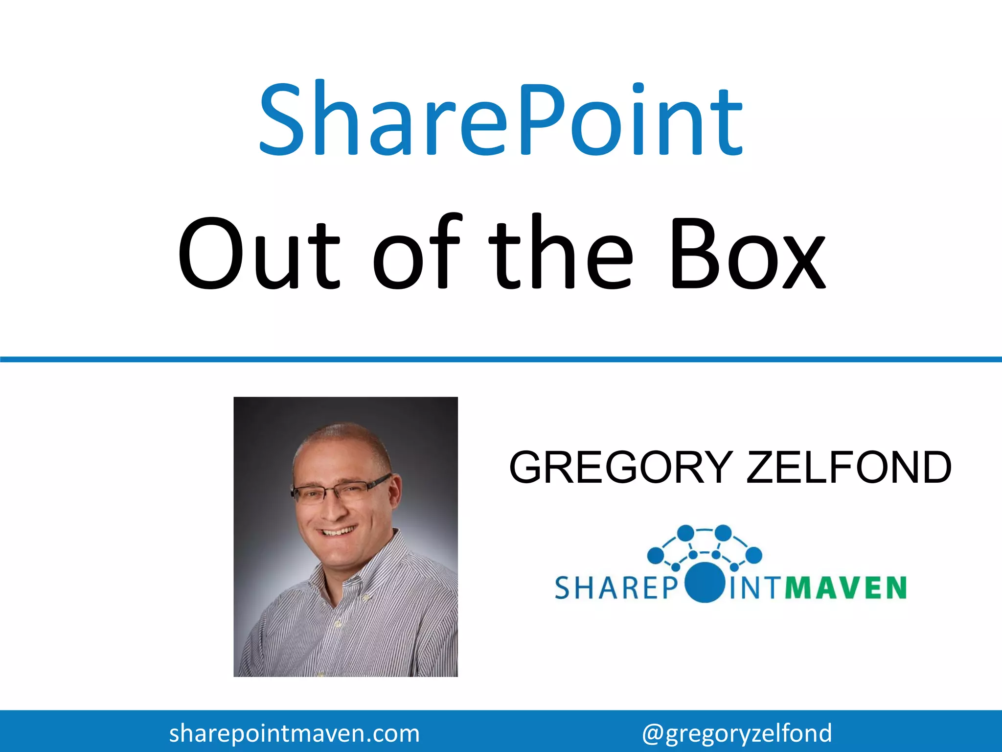 SharePoint Out of the Box | PDF