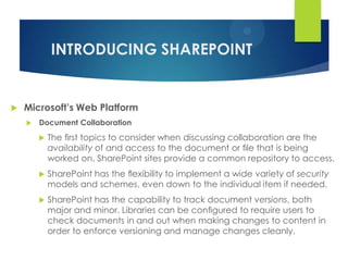Share point overview | PPT