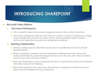 Share point overview | PPT
