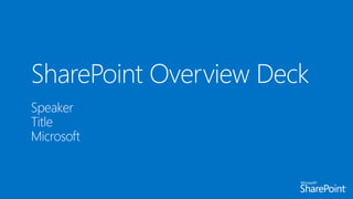 Sharepoint Overview | PDF