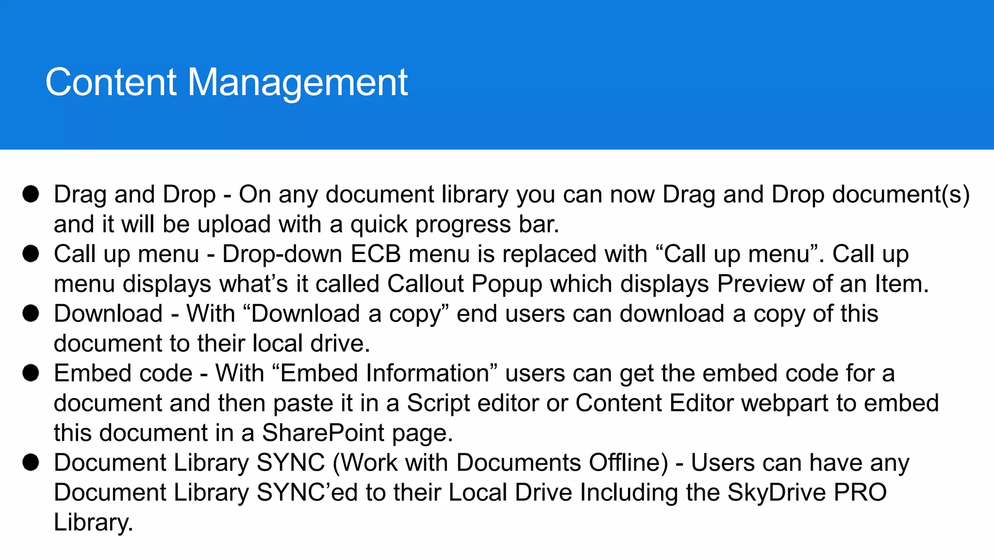 Sharepoint overview | PPTX