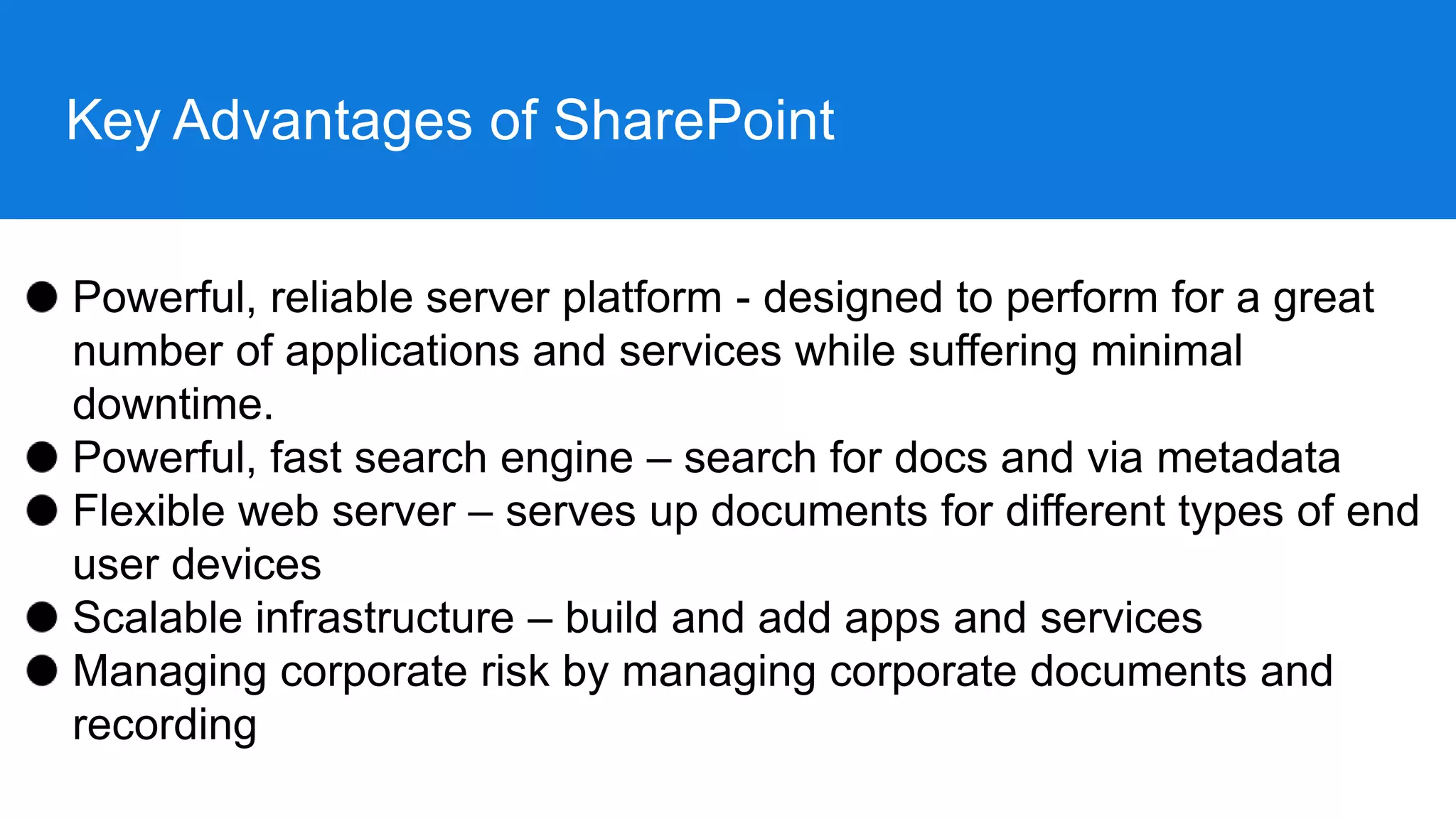 Sharepoint overview | PPTX