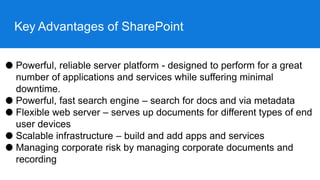 Sharepoint overview | PPTX