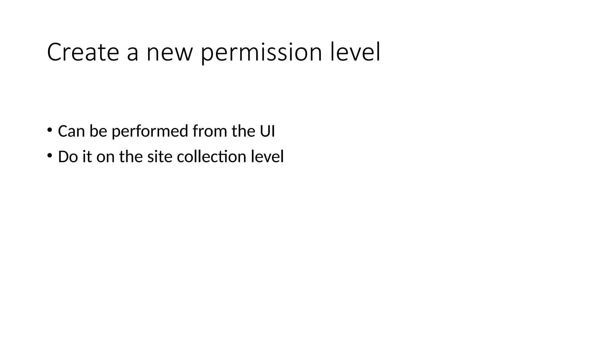 an overview of the SharePoint Permissions | PPTX